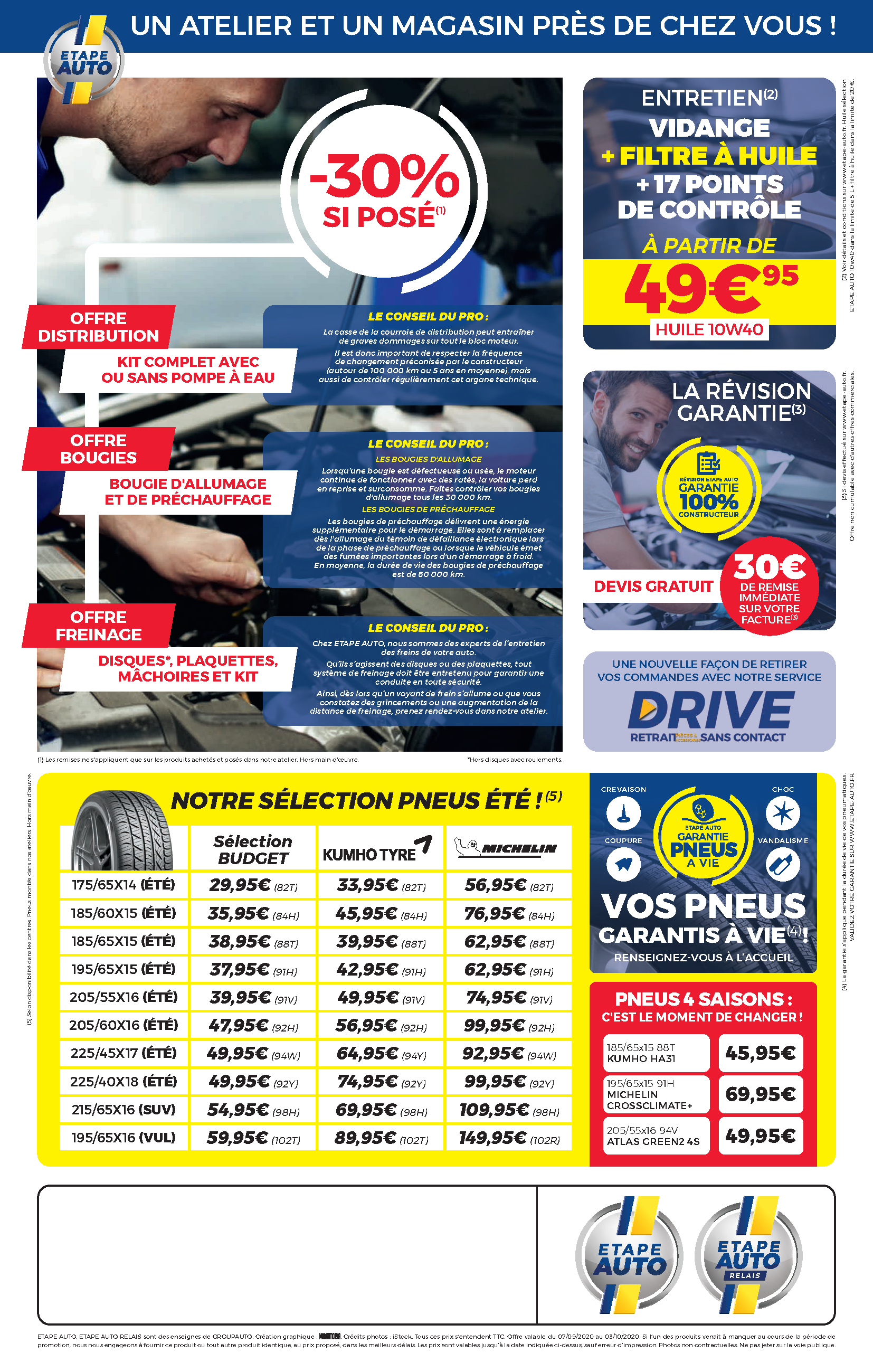 Les offres ETAPE AUTO – Etape Auto